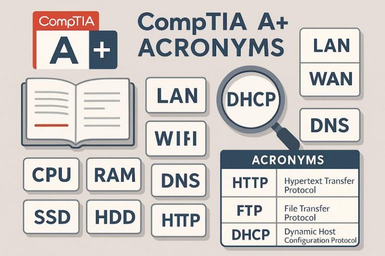 CompTIA A+ Acronyms You Must Know To Take The Exam