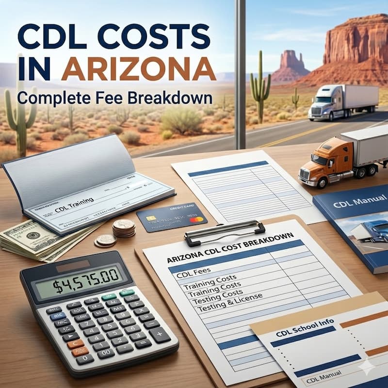 How Much Does A CDL Cost In Arizona? Updated Pricing Guide