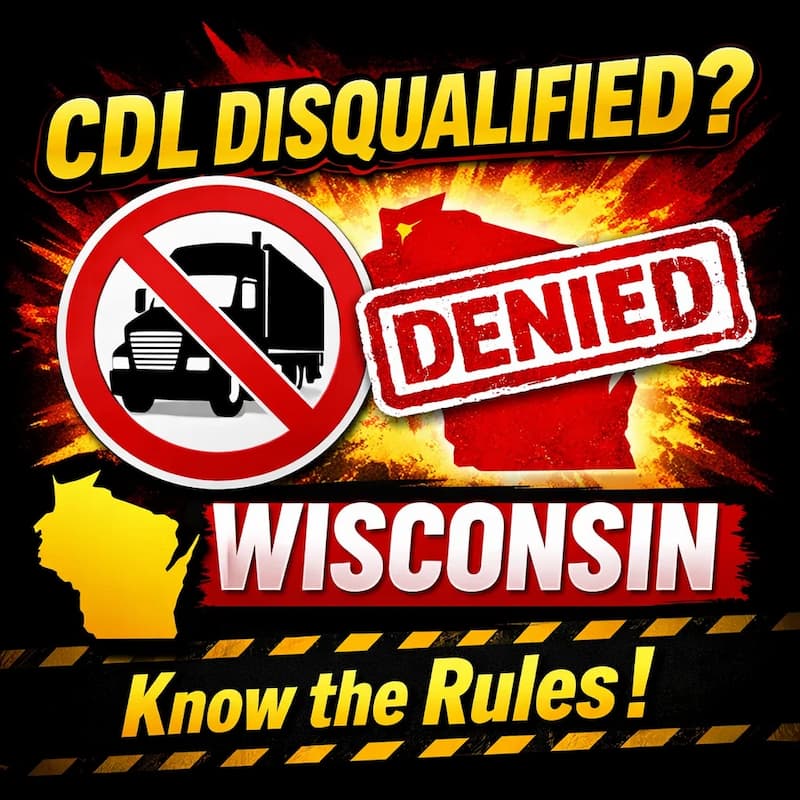 Wisconsin CDL Disqualifications: Key Factors